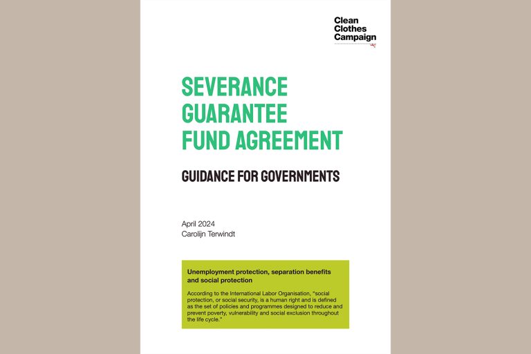 Rapport Severance Guarantee Fund - Schone Kleren Campagne